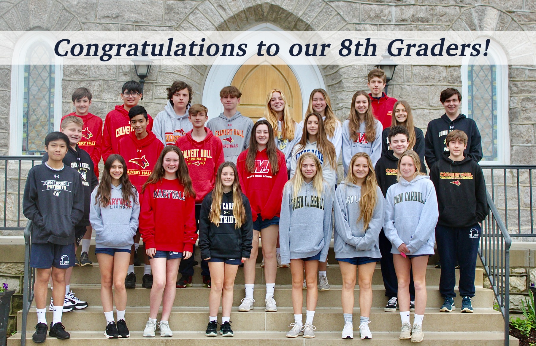 8th Grade High School Acceptances St John The Evangelist School 8th Grade High School Acceptances St John The Evangelist School